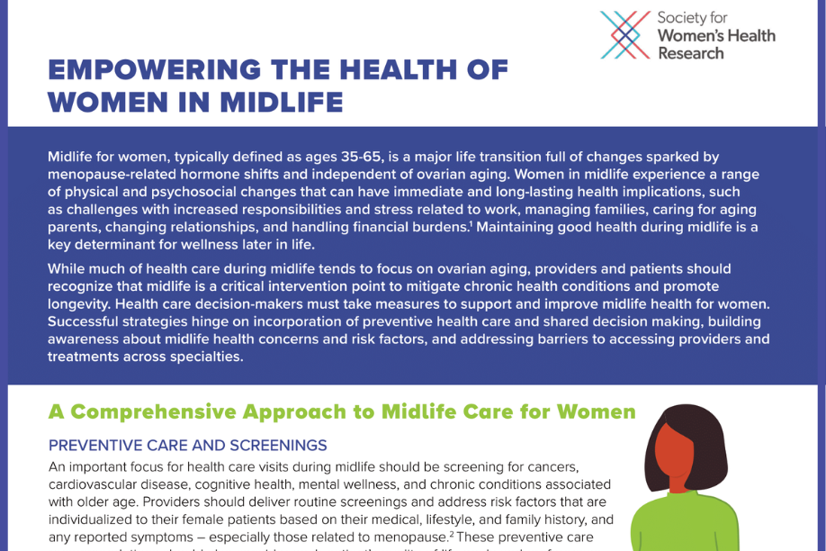 Midlife Health - Society for Women's Health Research